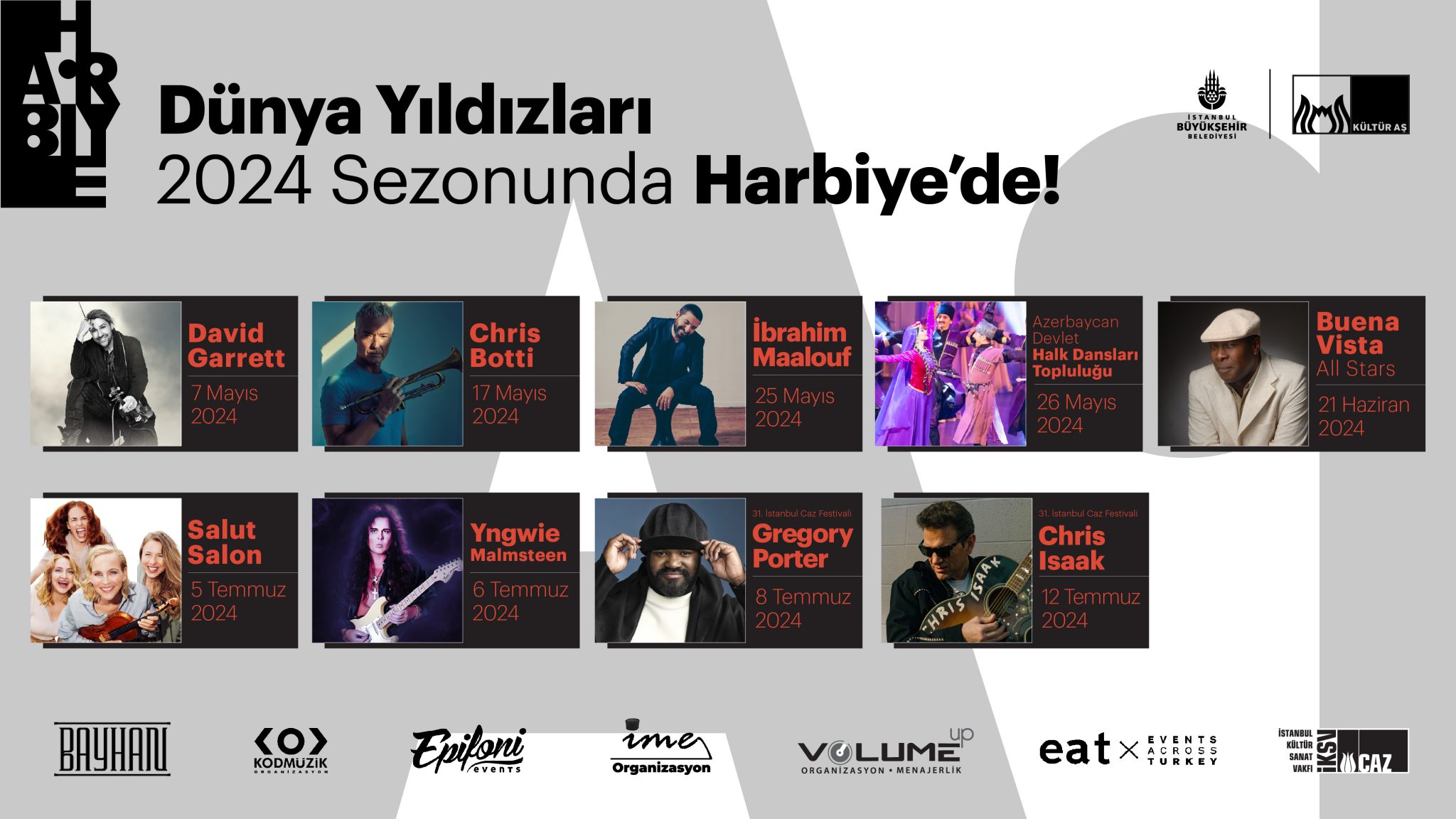 Harbiye Cemil Topuzlu Açık Hava Tiyatrosu, Dünya Yıldızlarını ...