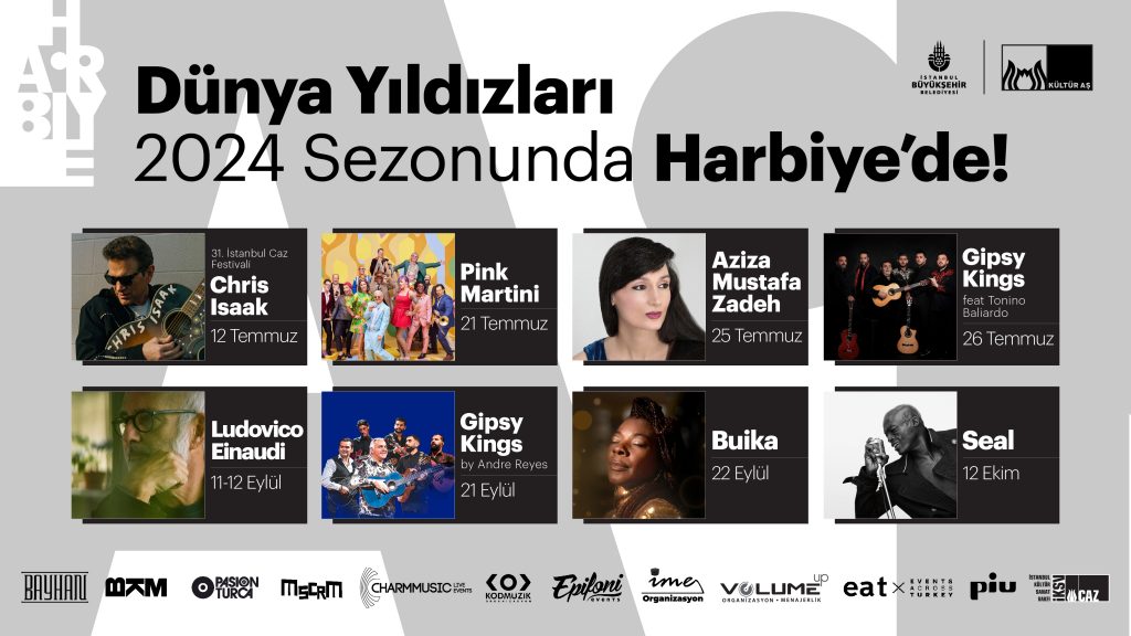 Harbiye Cemil Topuzlu Açık Hava Tiyatrosu, dünya yıldızlarını ...